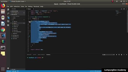 Tutorial React.js Bahasa Indonesia by LampungDev - Dailymotion