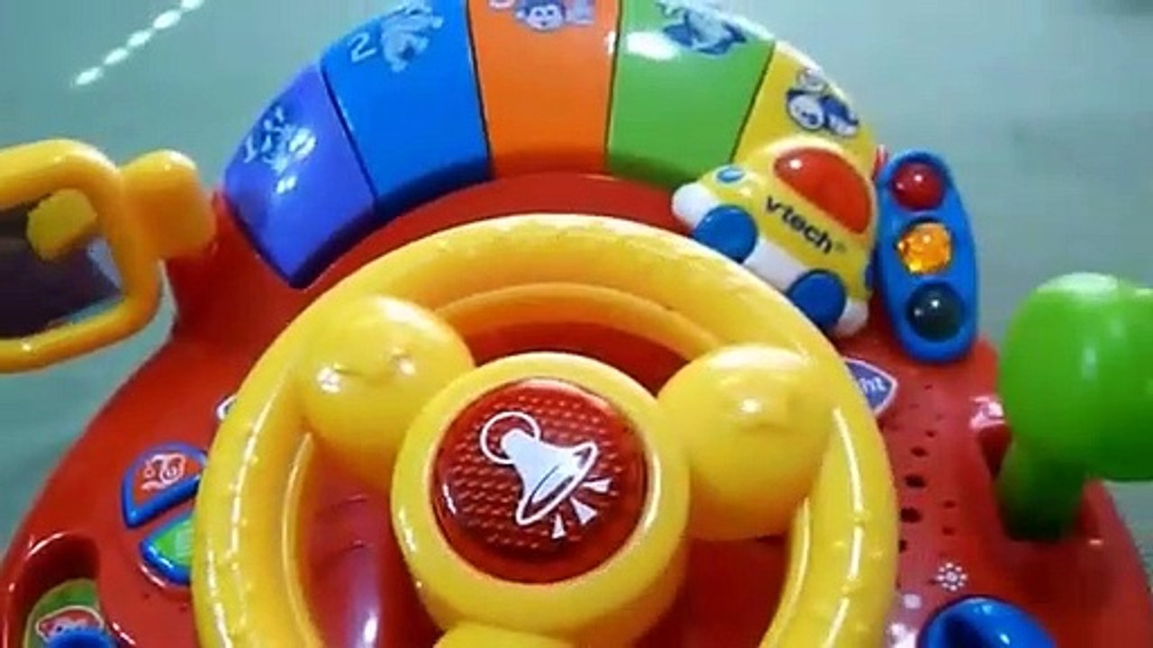 Review of Vtech Learn and Discover Driver Steering Wheel Toy - video ...