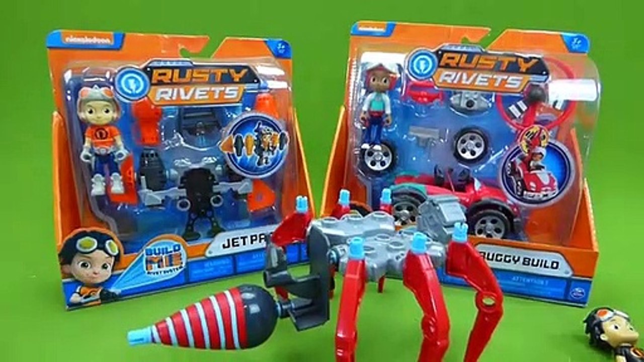 Rusty Rivets Toys Jet Pack and Ruby's Buggy Build Botasaur Dinosaur ...