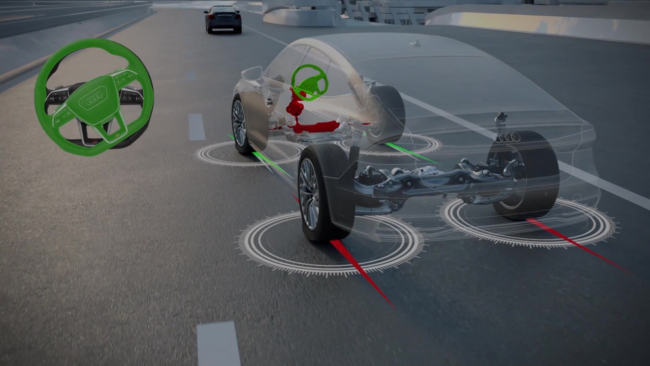 Audi Steering technology – Dynamic all-wheel steering Animation - video ...