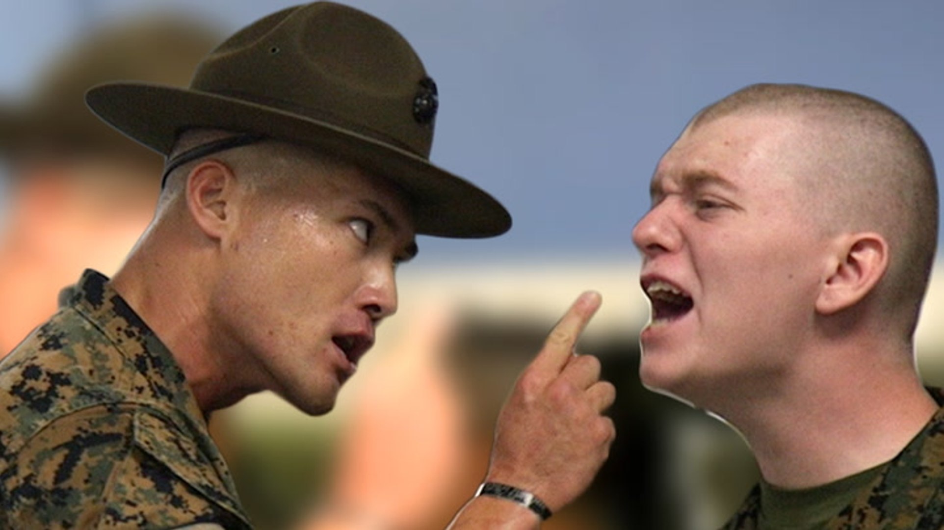 Marine Corps Drill Instructor Yelling
