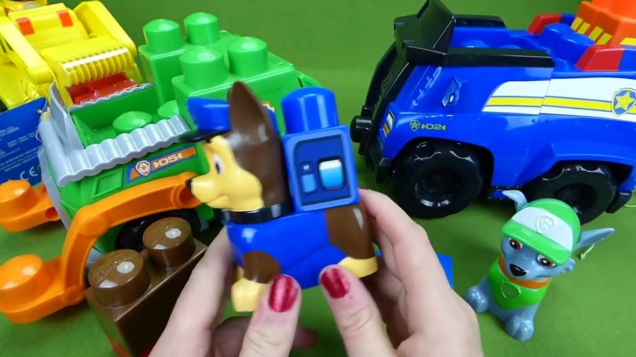 Paw Patrol Ionix Toys Chase Rubble Best Toddler Building Blocks Lookout ...
