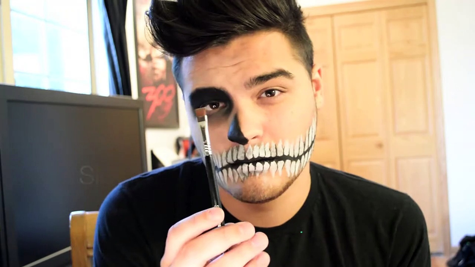 Easy Skeleton Makeup For Men