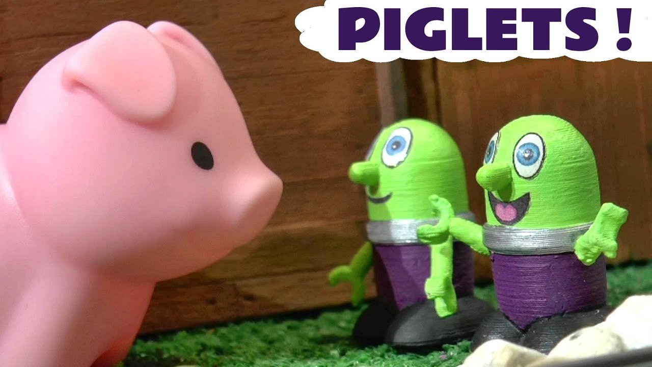 Funny Funlings Farm Animals Piglets Rescue with Thomas and Friends and ...
