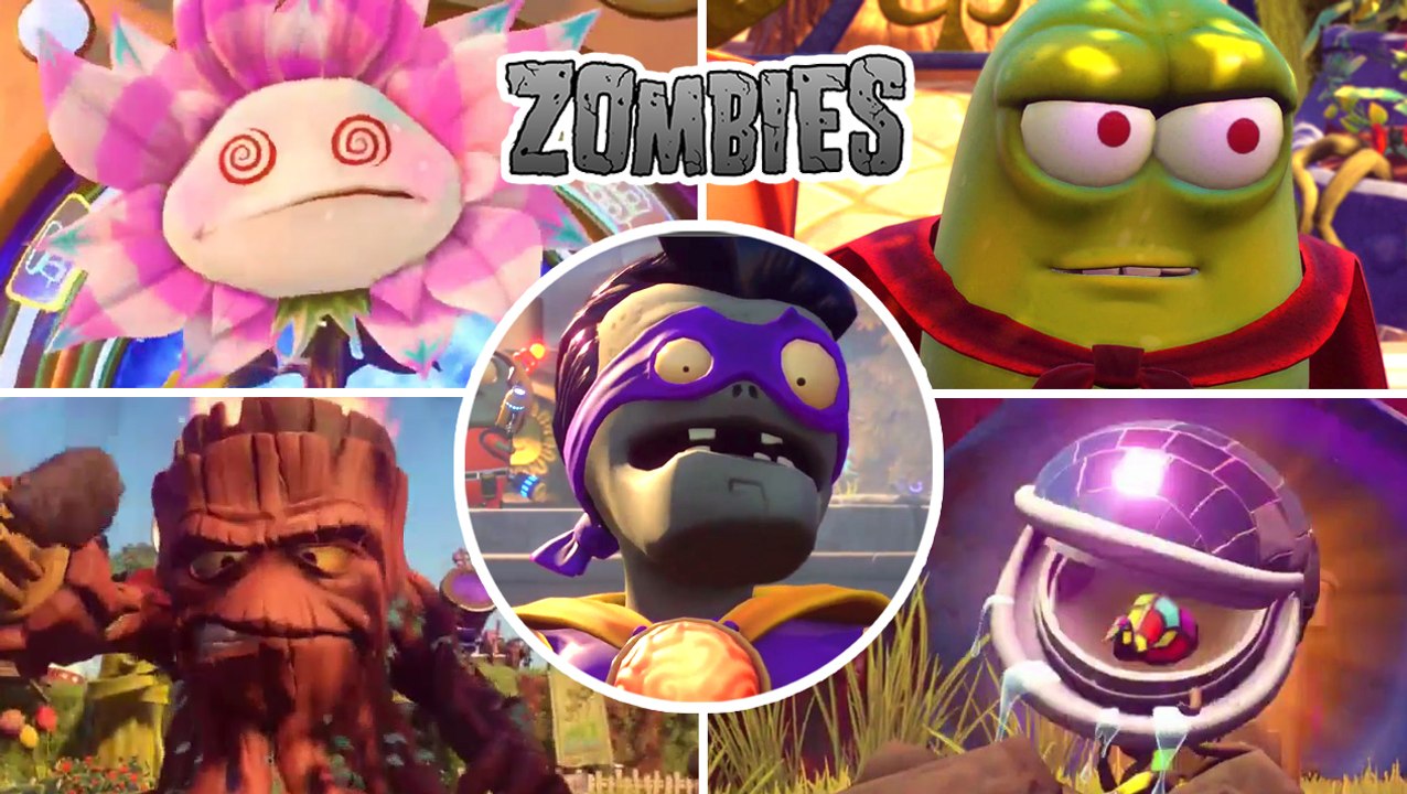 Plants VS Zombies: Garden Warfare 2 All Bosses | Boss Fights (PS4 ...