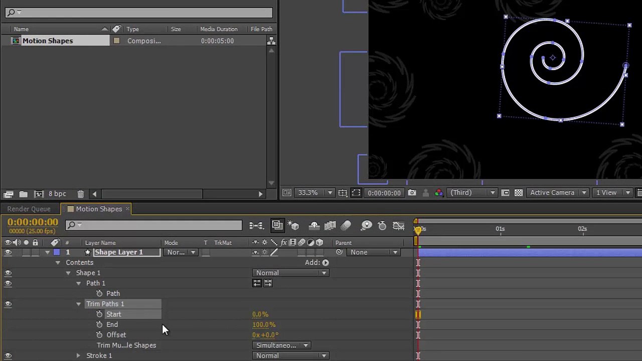 After Effects Basics 33 Shape Layers Putting it Together - video ...