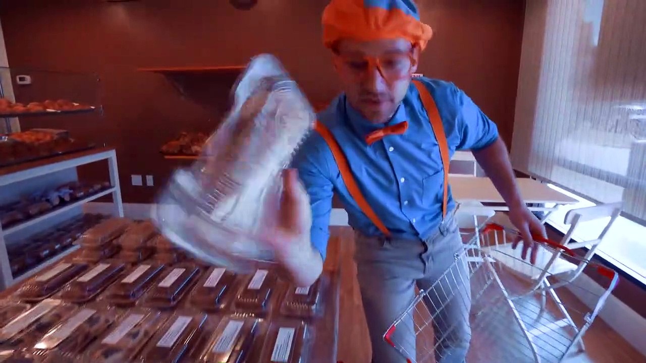 Blippi Visits the Bakery - Learn Healthy Eating for Children - Video ...