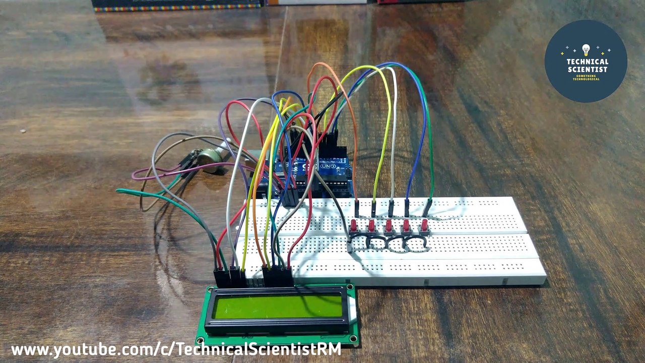 How To Make Voting Machine Using Arduino || LCD Display 16*2 - video ...