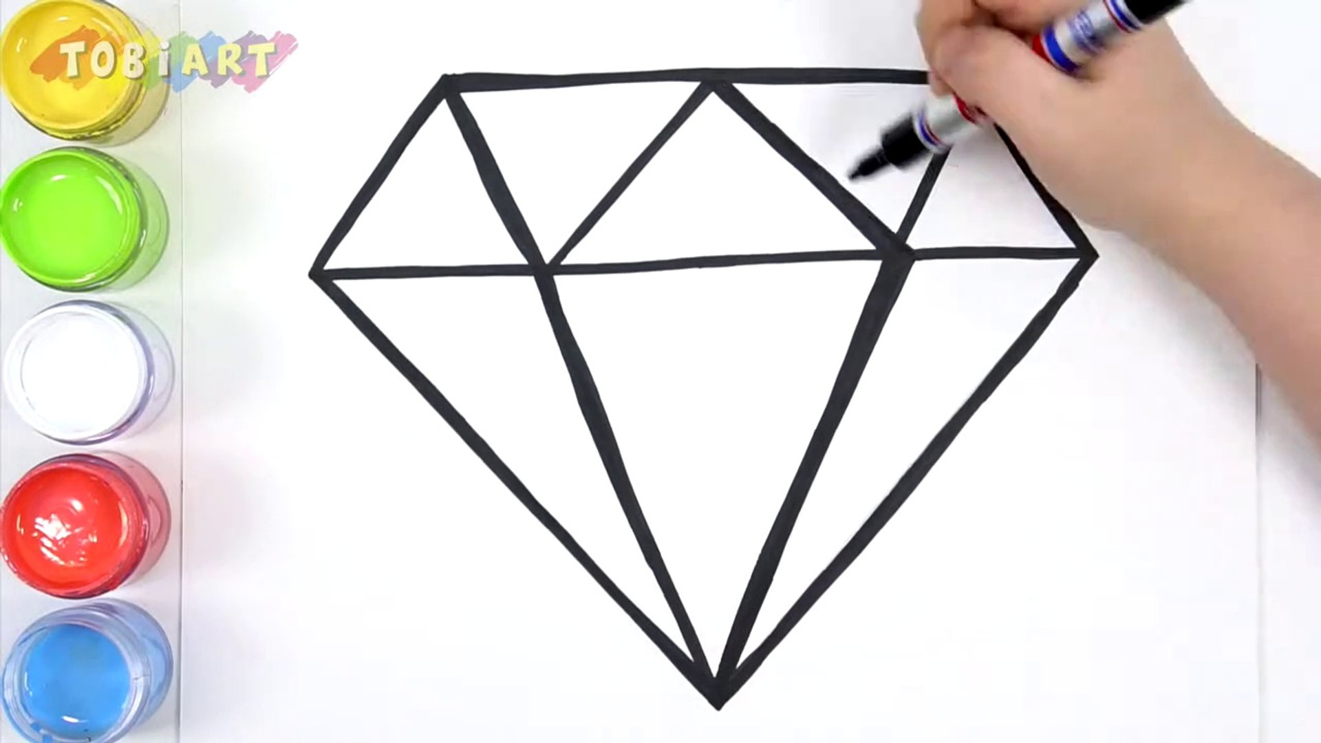 How To Draw A Diamond Step By Step Easy