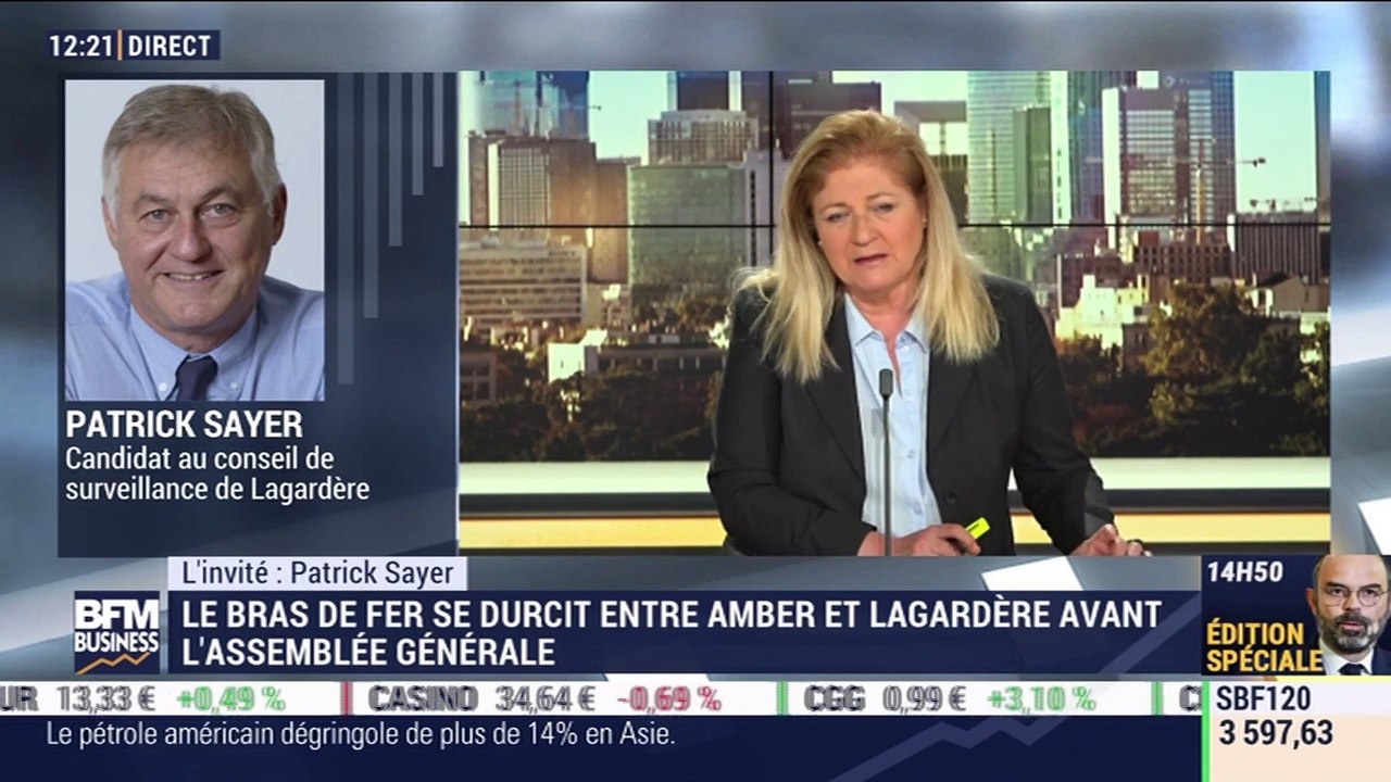 Patrick Sayer (Lagardère) : Le bras de fer se durcit entre Amber et ...