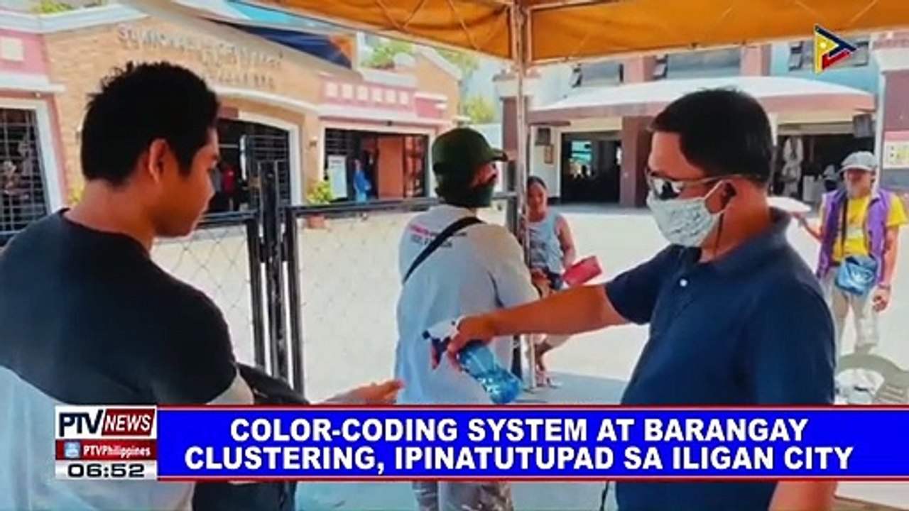 Color-coding system at barangay clustering, ipinatutupad sa Iligan City ...