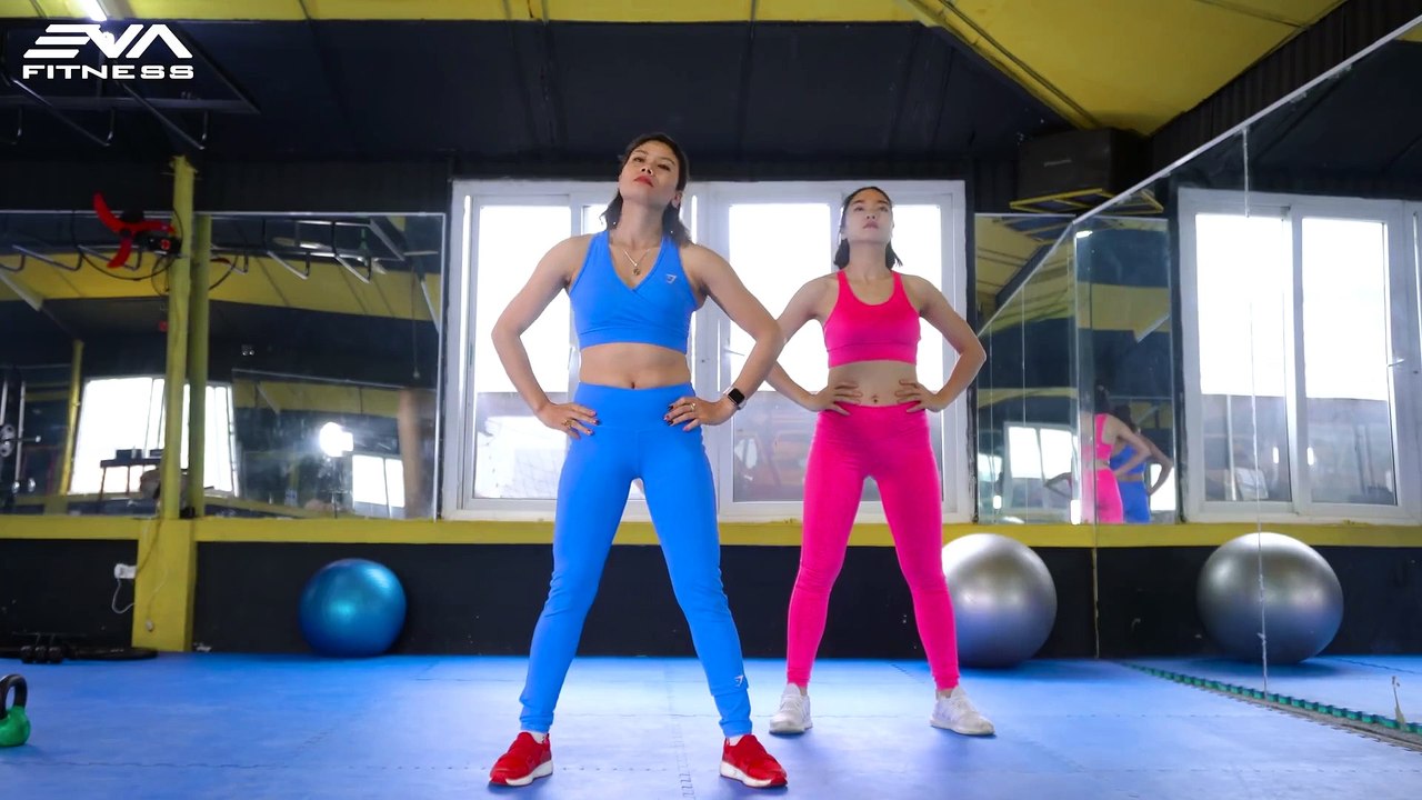 26 Mins Full Body Aerobic Workout Eva Fitness Video Dailymotion 7319