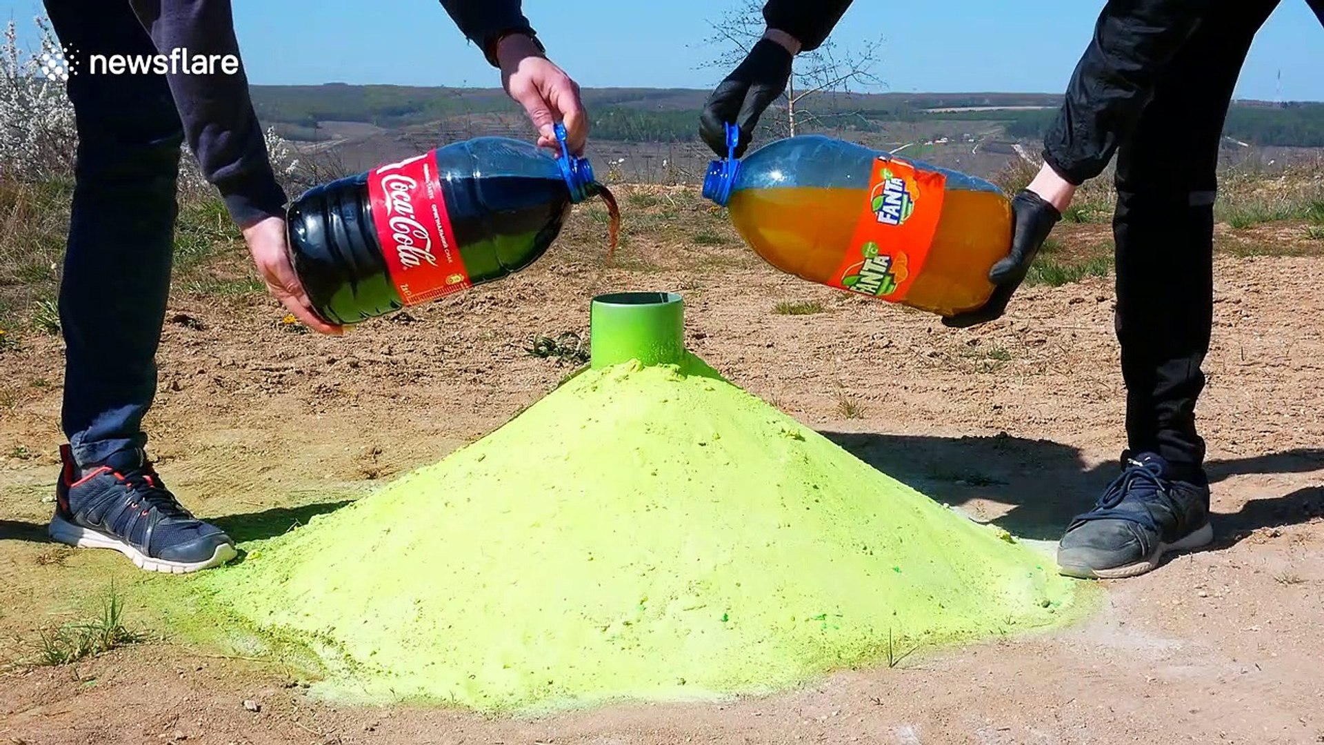 Mentos And Coke Volcano