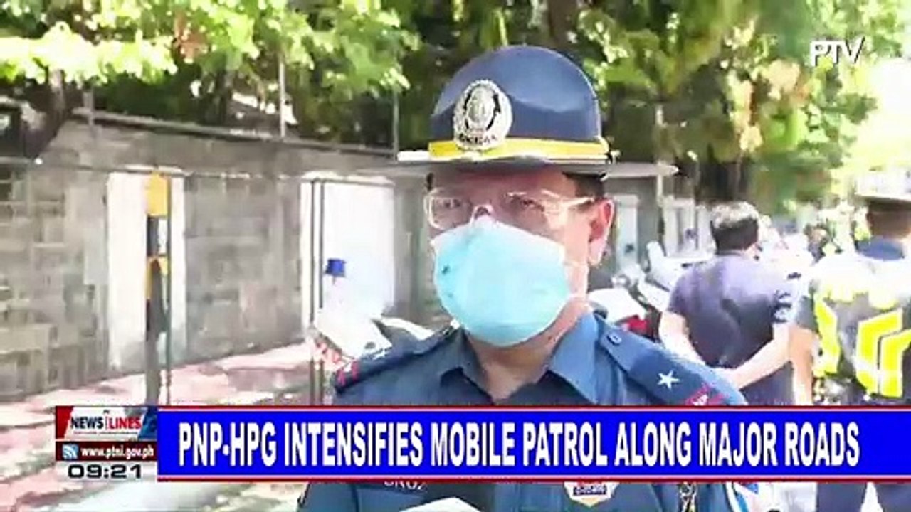 PNP-HPG intensifies mobile patrol along major roads - video Dailymotion