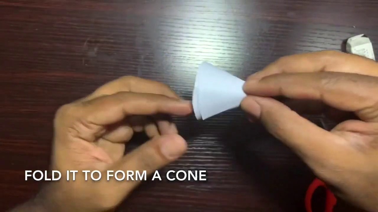 How to make a CONE Shape using paper l 5 mins Craft l Suresh l Its For ...