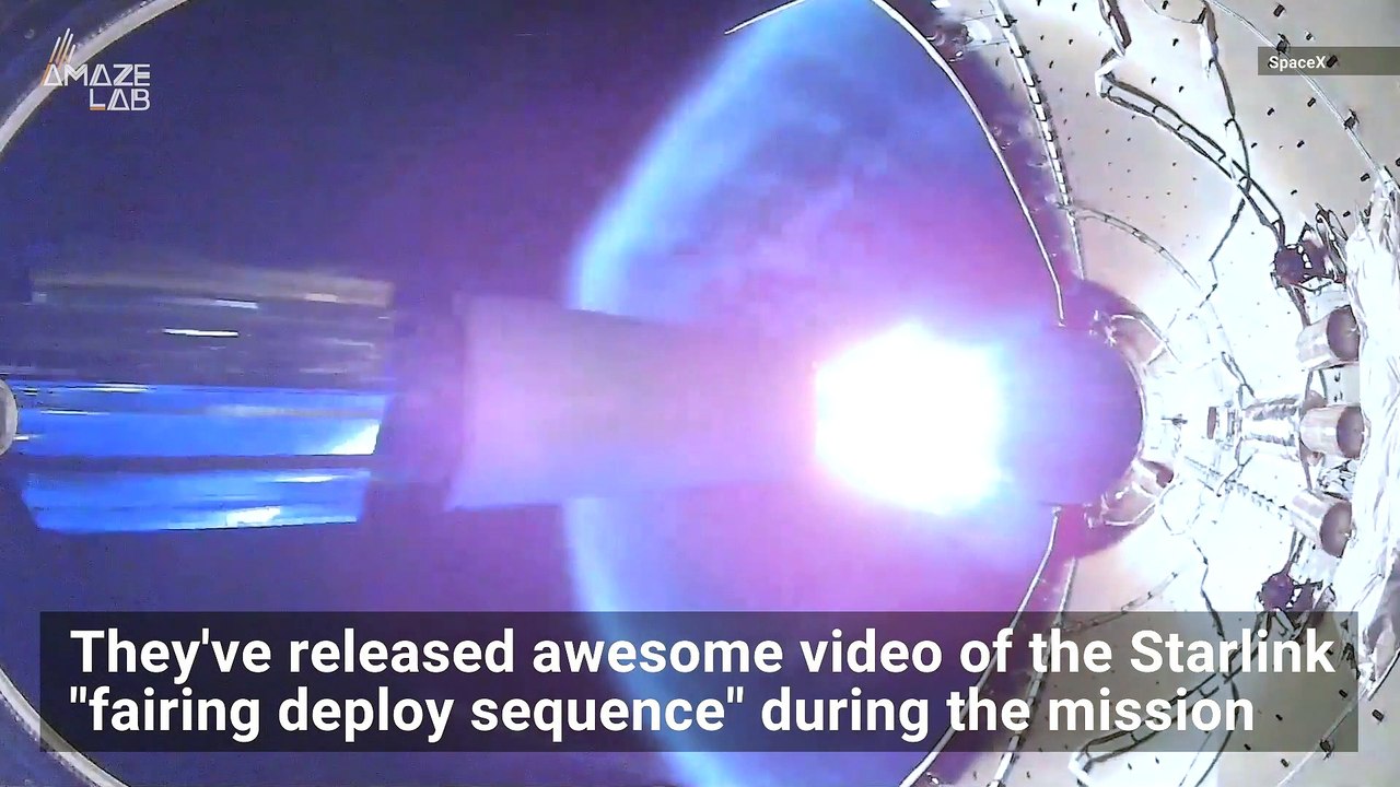Stunning SpaceX Video Shows Starlink Satellites Being Deployed - video ...