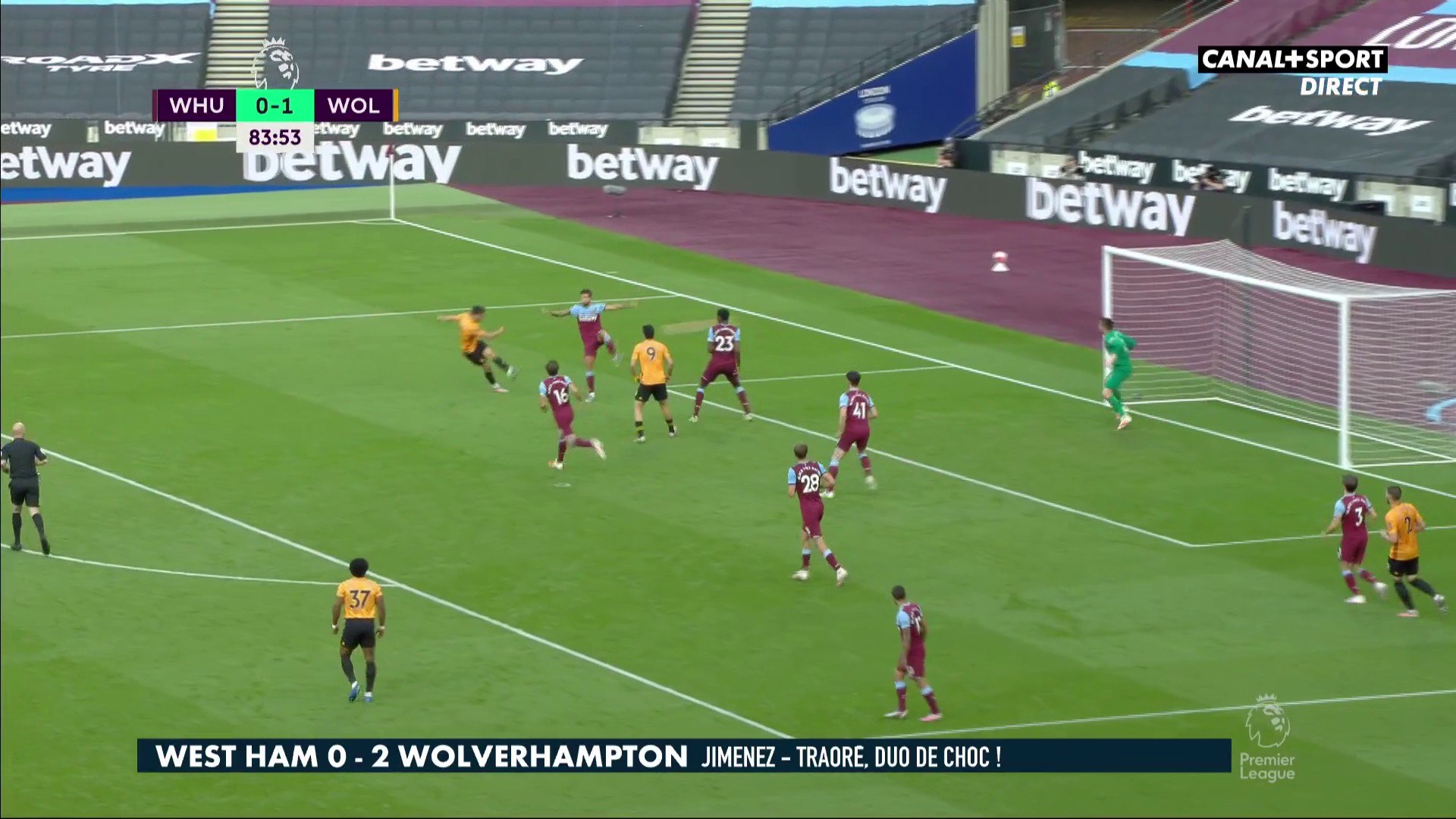 Le résumé de West Ham / Wolverhampton