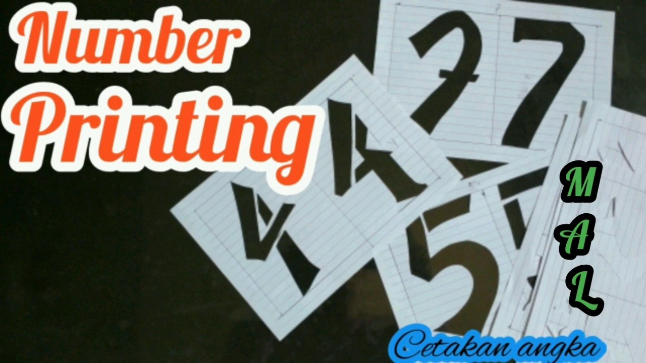 Cara buat cetakan angka (mal angka)dari kertas_HD - Video Dailymotion
