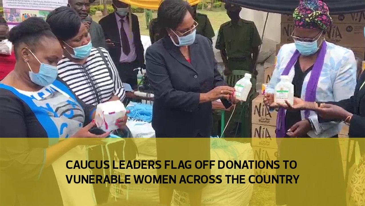 Caucus leaders flag off donations to vunerable women across the country ...