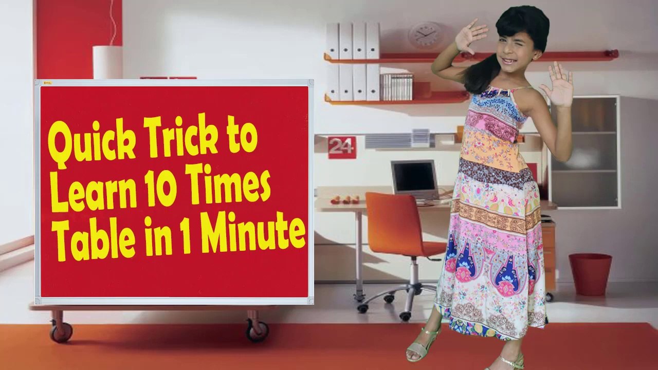 A Quick Trick To Learn 10 Times Table In One Minute Video Dailymotion