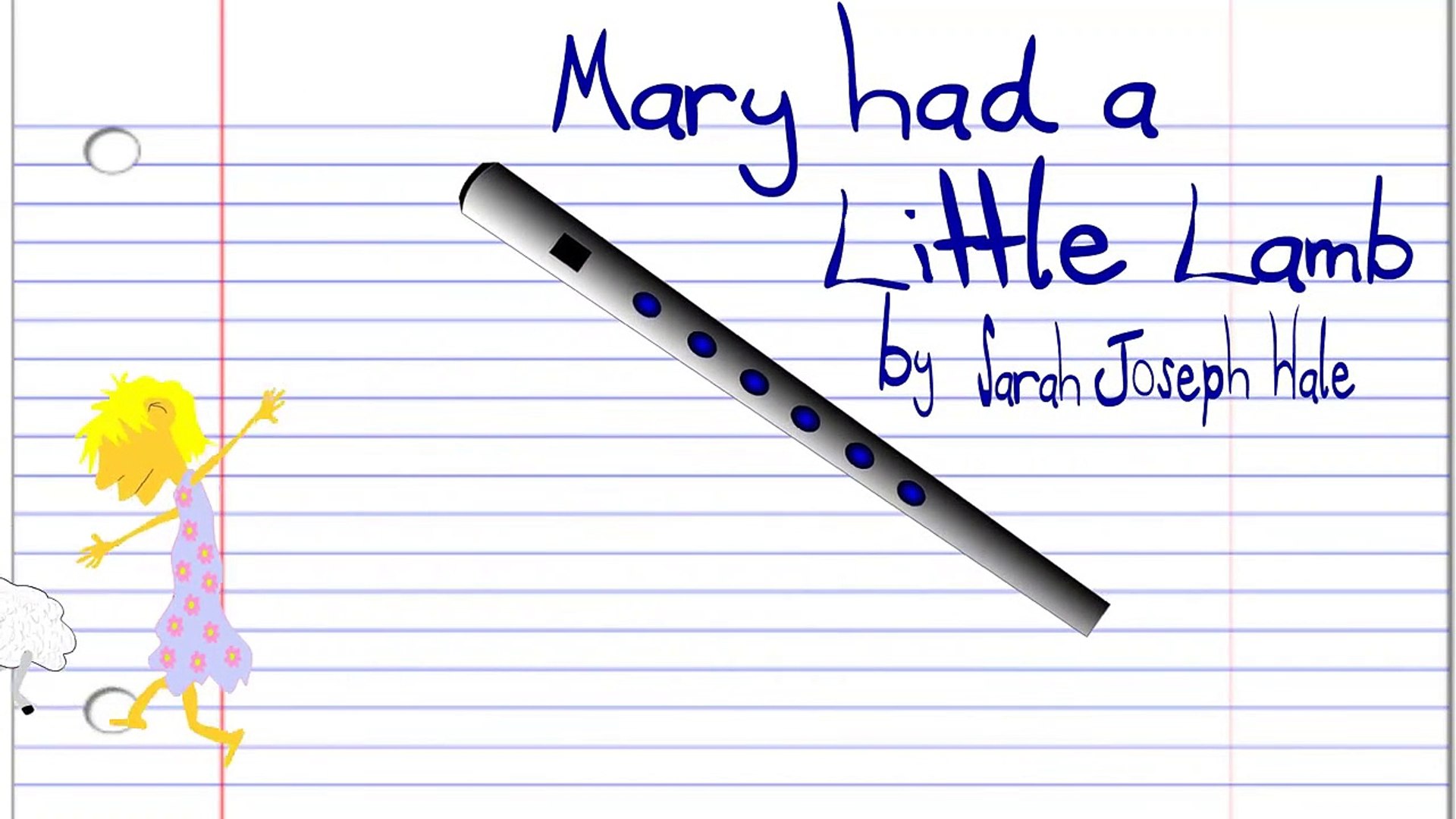 Recorder Notes Mary Had A Little Lamb