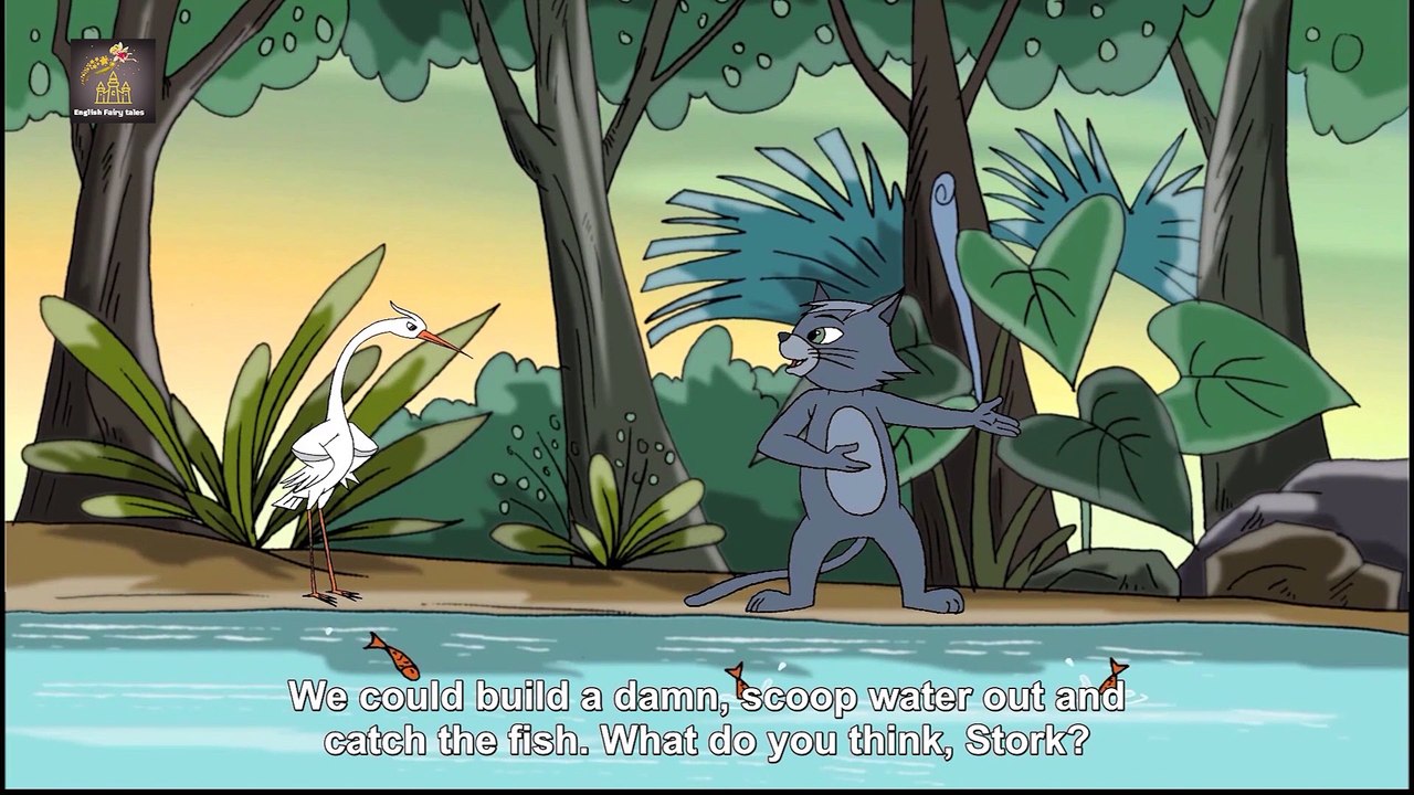 CAT AND STORK | English Fairy Tales | English Amination Movies - Video ...