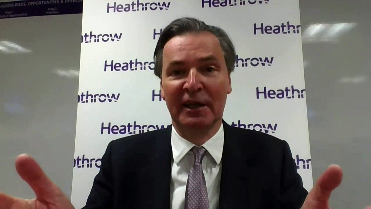 Heathrow CEO proposes two-stage testing process - video Dailymotion