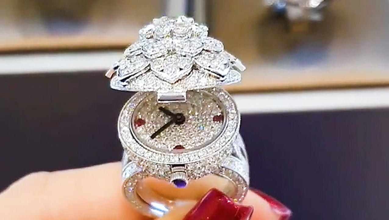 This diamond ring doubles as a watch - video Dailymotion