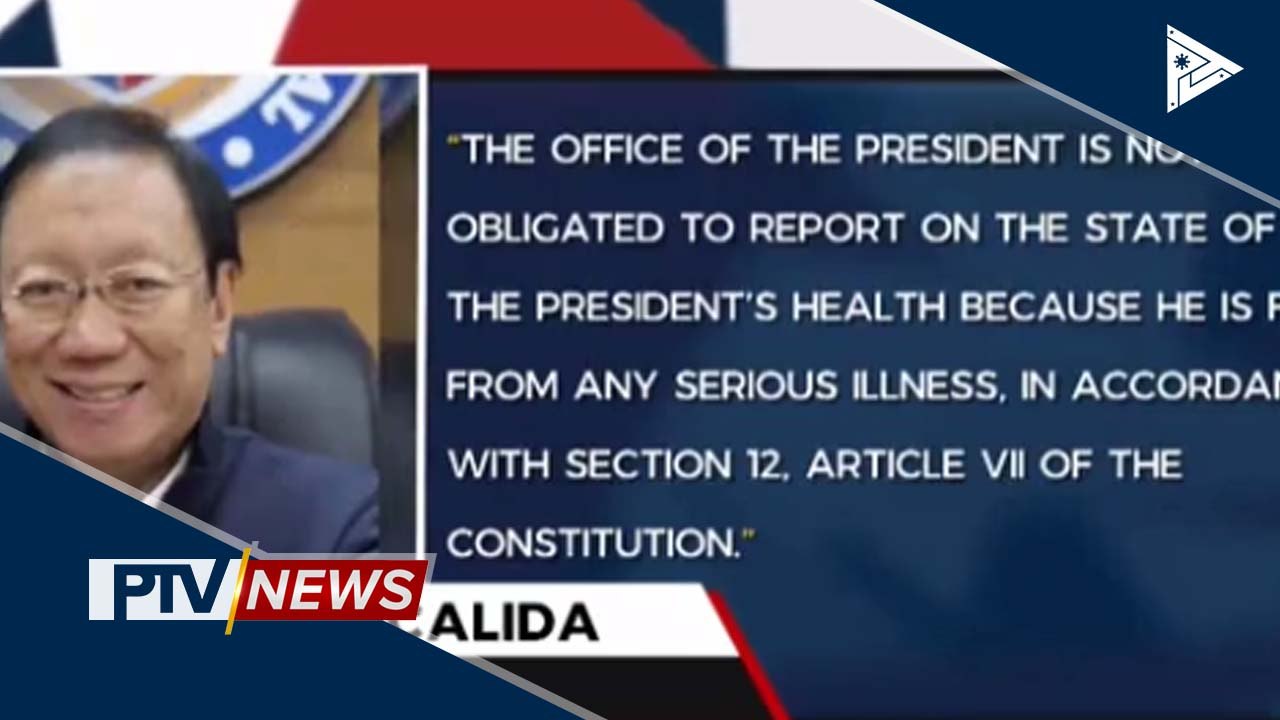 SolGen. Calida: Pangulong #Duterte 'di obligadong iulat ang lagay ng ...