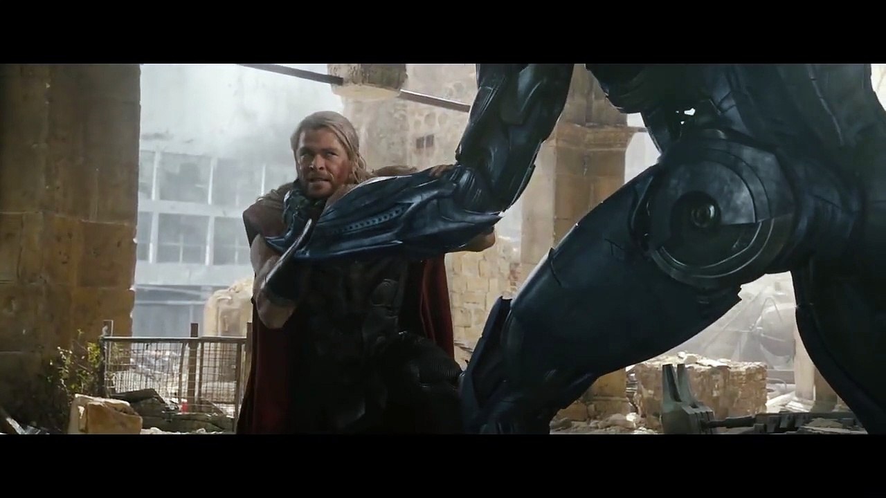 Vision Lifts Thor's Hammer - Thor and Vision vs Ultron // Avengers ...