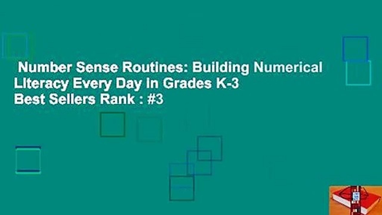 Number Sense Routines: Building Numerical Literacy Every Day in Grades ...