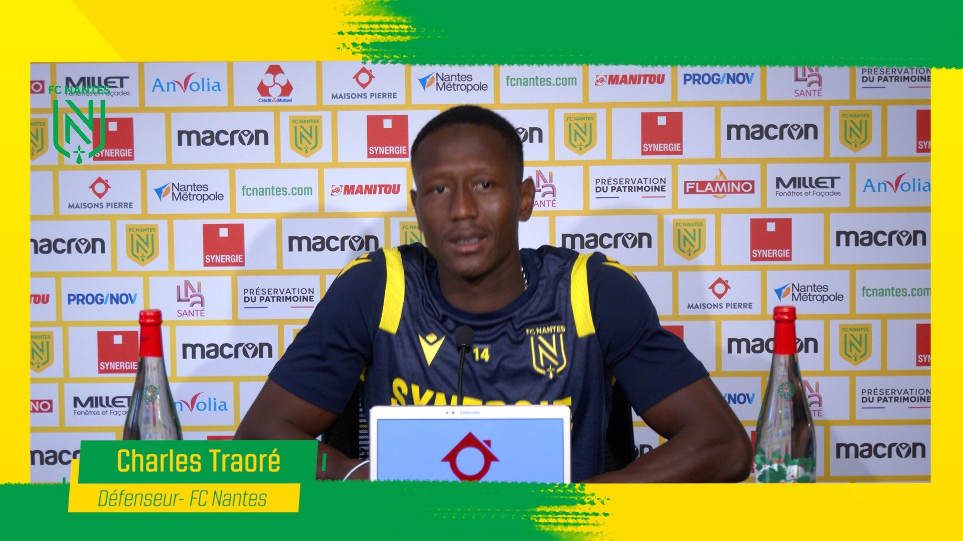 La conférence de presse de Charles Traoré avant FC Nantes - AS Saint ...