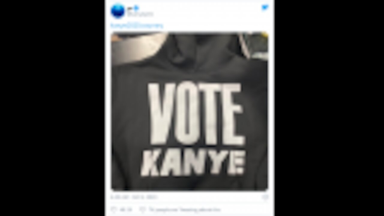Kanye West Flaunts Write-In Votes, Launches “Vote Kanye” Merch - video ...