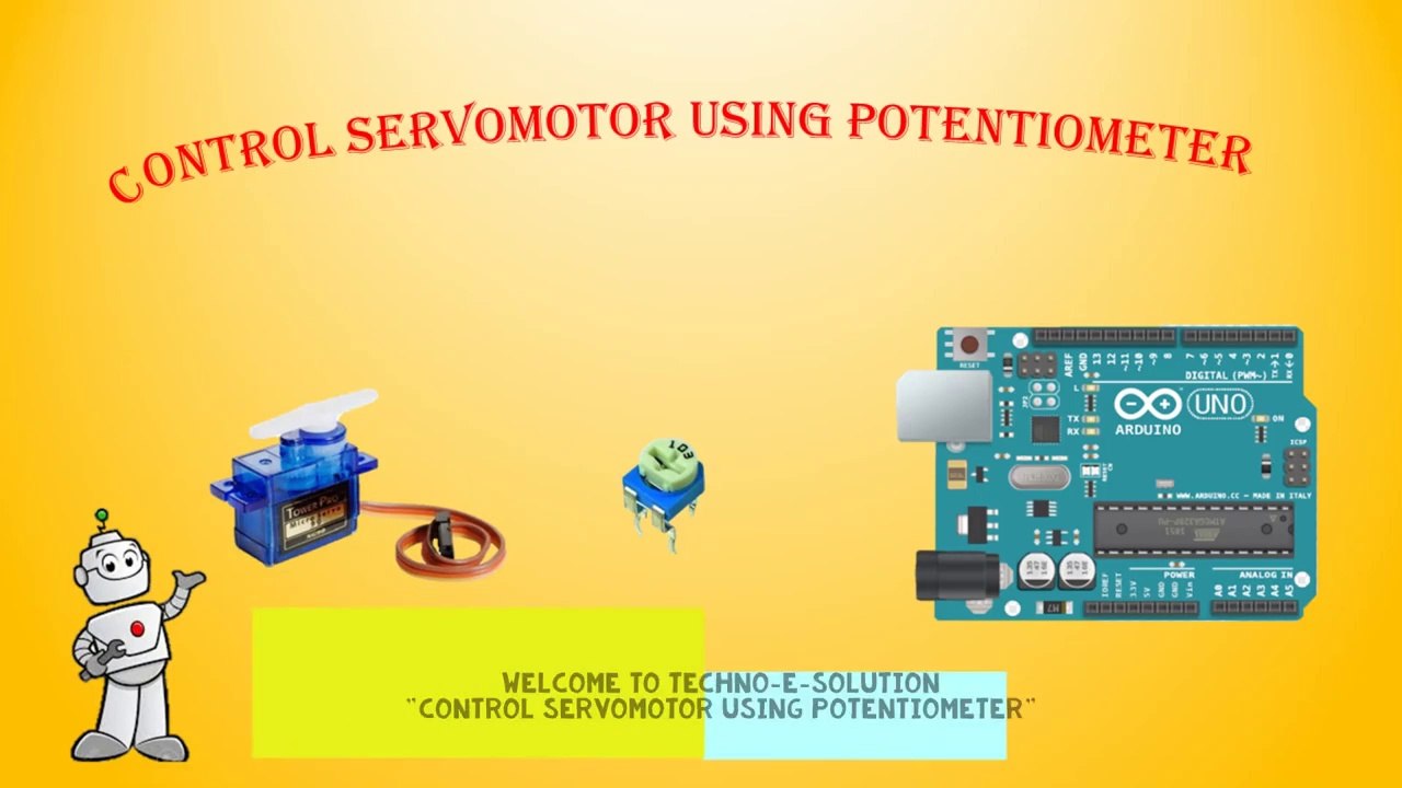 Control Servomotor Using Potentiometer By Technoesolution Arduino Project Video Dailymotion