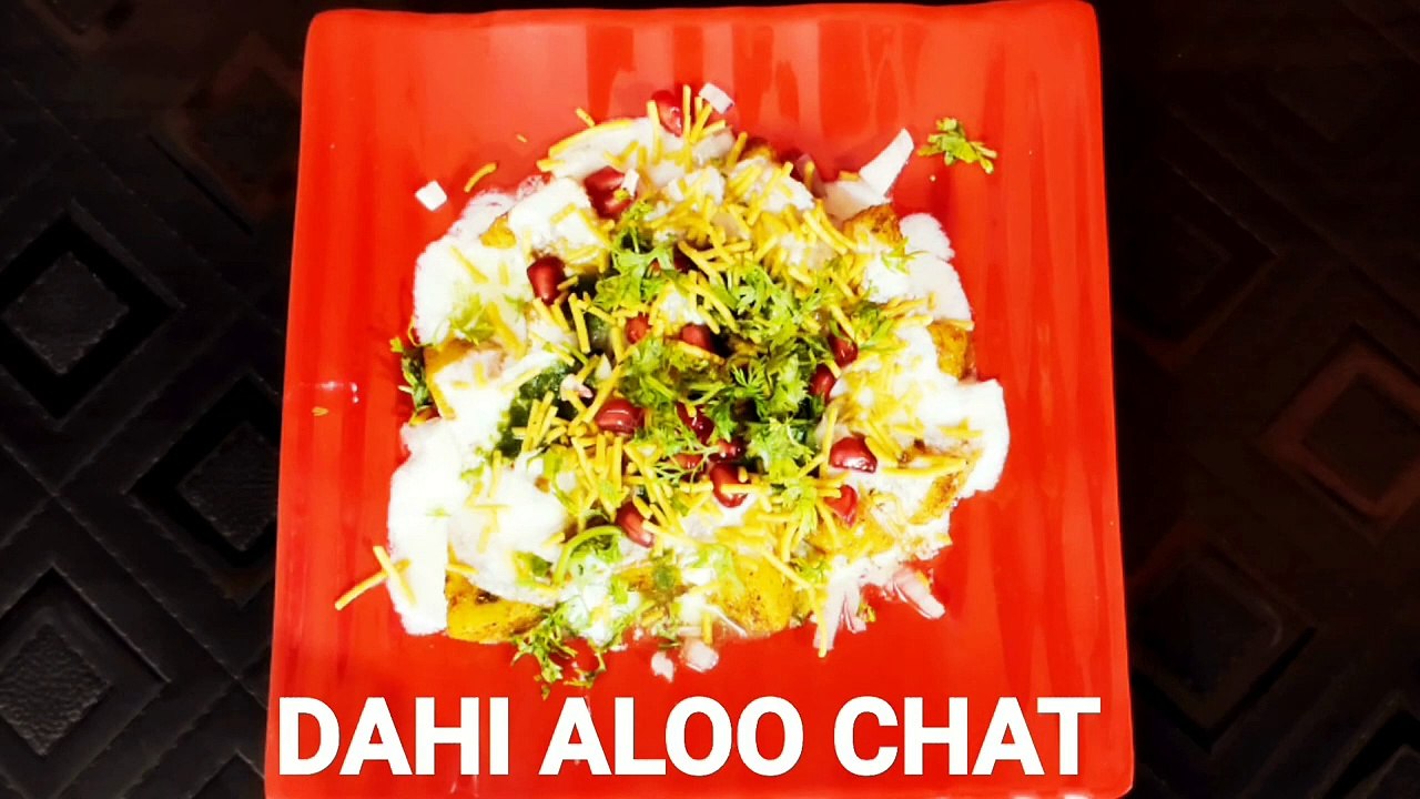 How to make Dahi Aloo Chat _ Dahi Batata Chat _ Dahi Aloo Masti - video ...