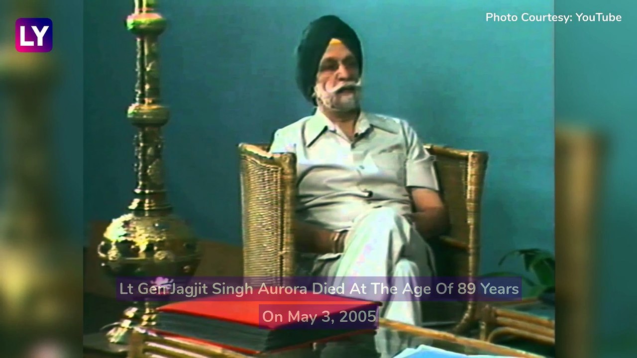 Lt Gen (R) Jagjit Singh Aurora 15th Death Anniversary: Facts About The ...