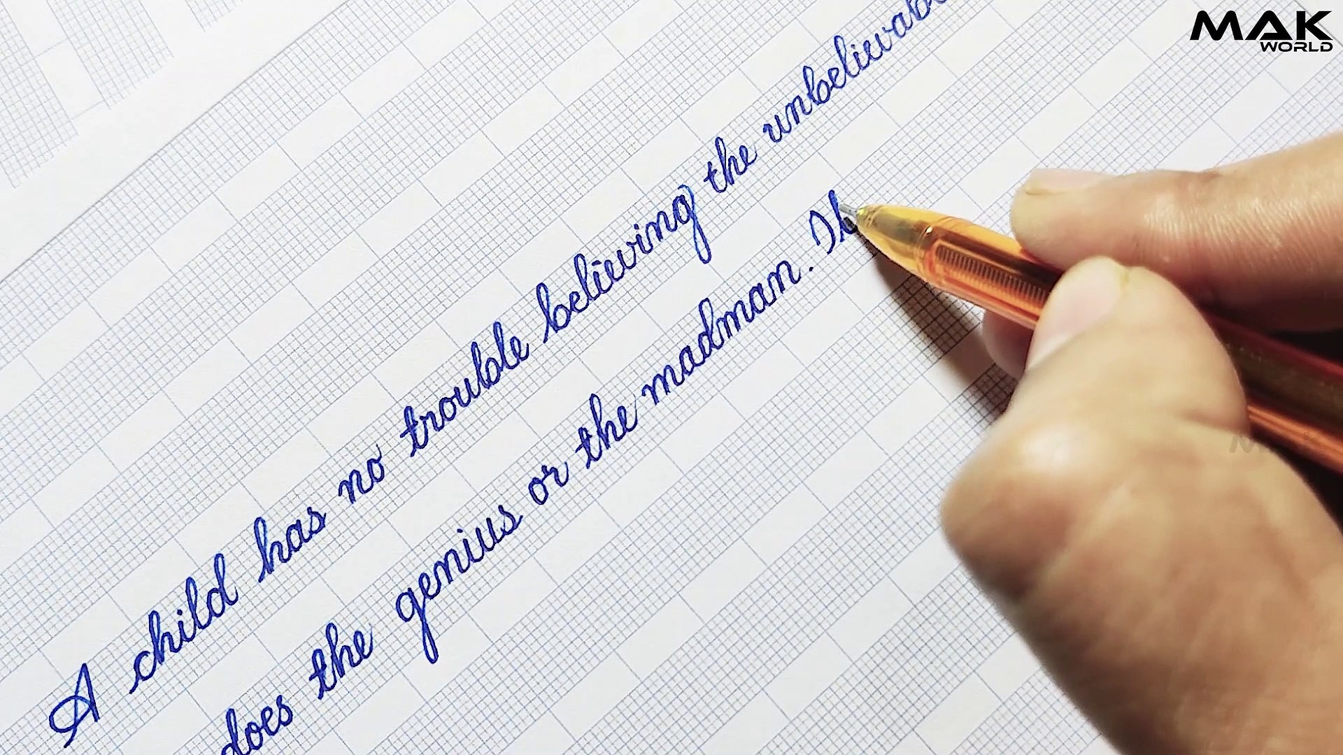 Fountain Pen Cursive Writing