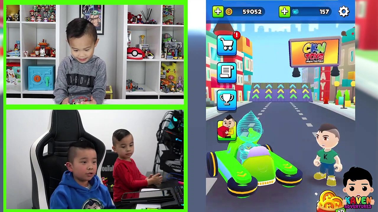 Ckn Toys Car Hero Gameplay Challenge ! Vs Kaven Adventures ! Our First ...