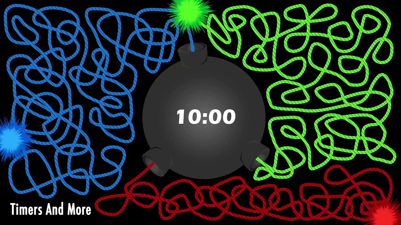 10 Minute Timer Bomb Colored Wicks - Giant bomb explosion - video ...