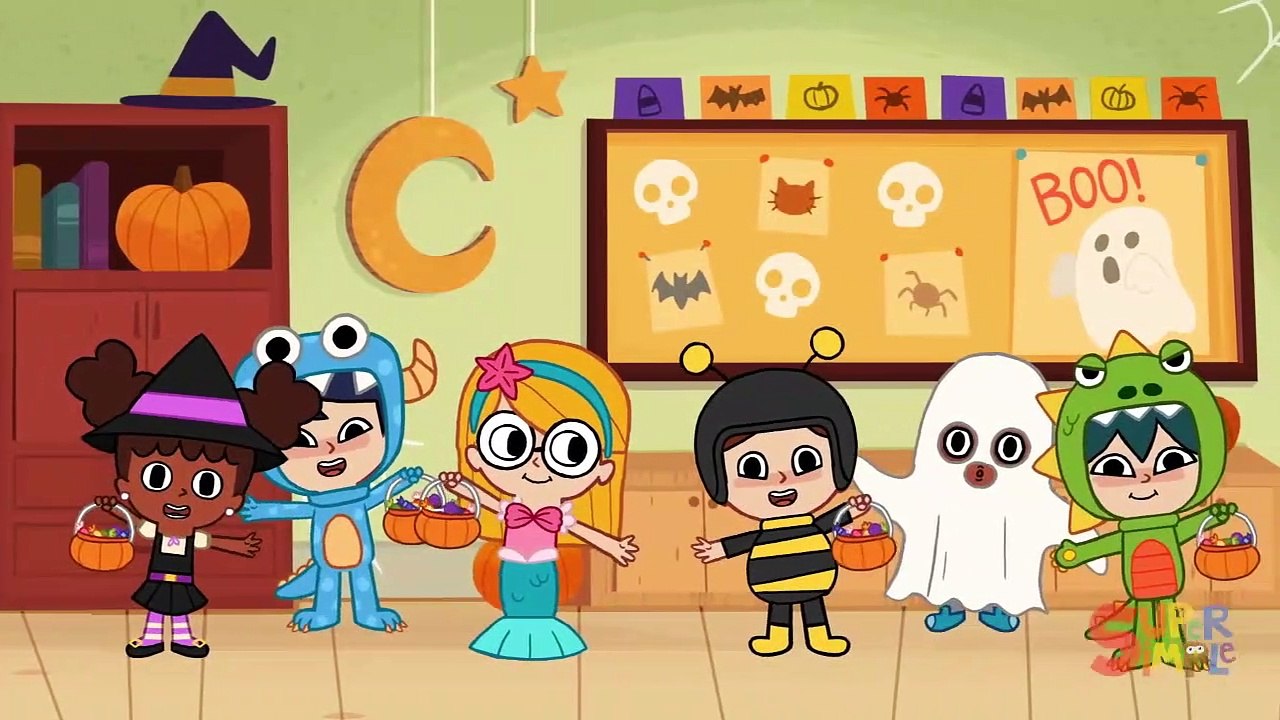 Hello, Trick Or Treat_ _ Halloween Song for Kids _ Super Simple Songs ...