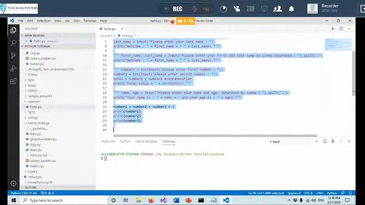 Python programming and algo trading part 2 - video Dailymotion