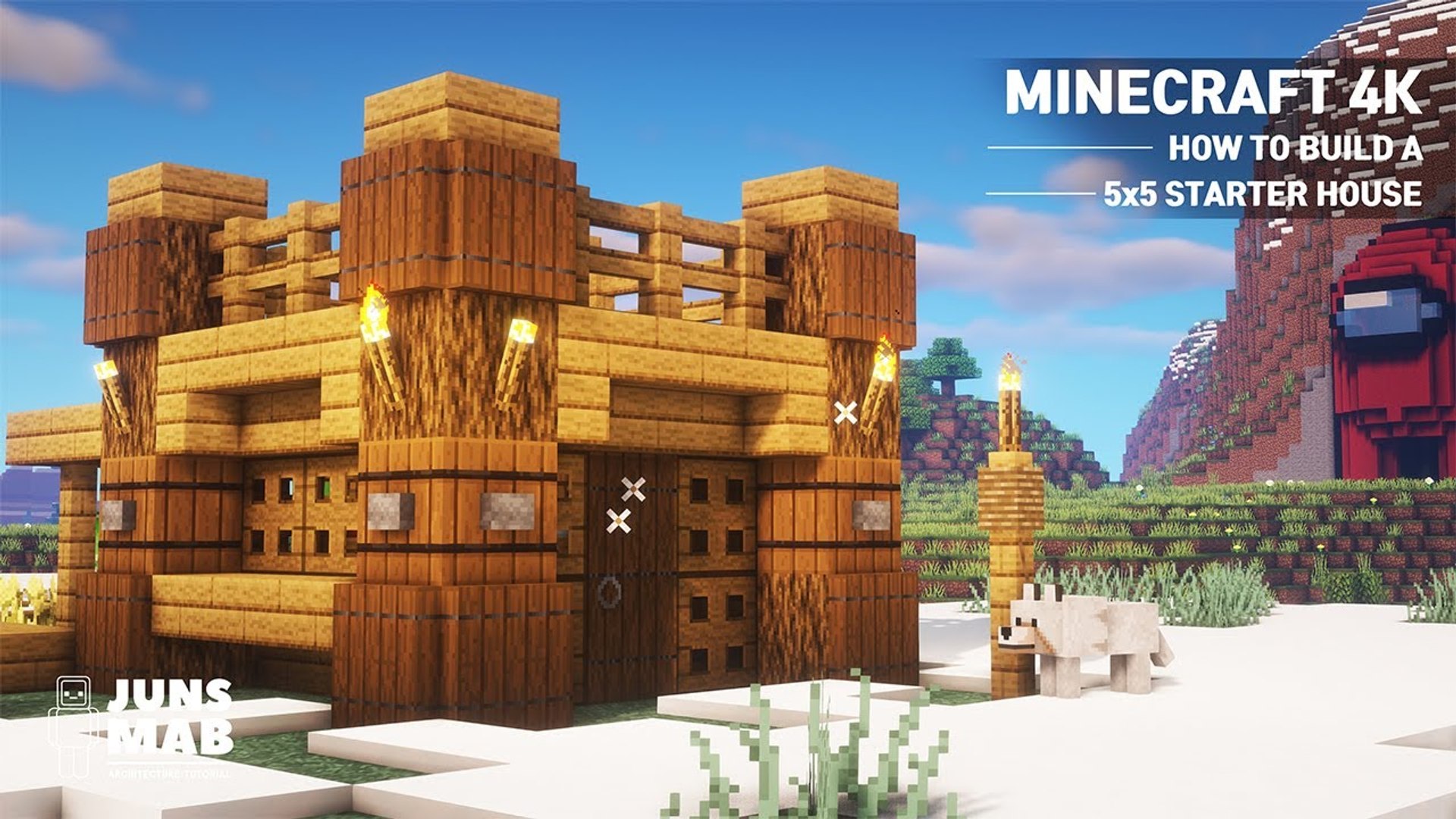 Building Starter House Minecraft