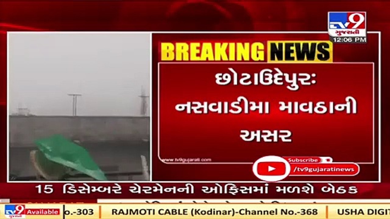 Naswadi witnesses foggy atmosphere , farmers worried _ Chhota Udaipur ...