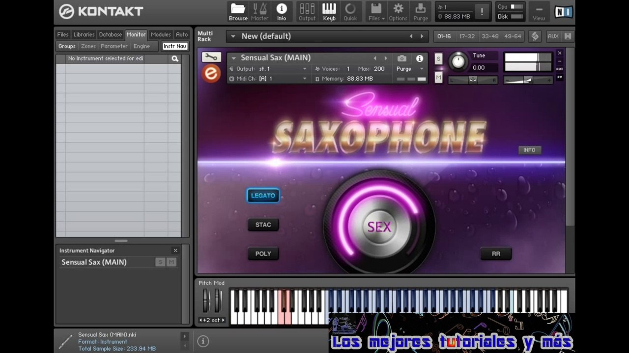 Samples Kontakt - Sensual Saxophone - Tutorial by Los mejores tutoriales y mas - Vídeo Dailymotion