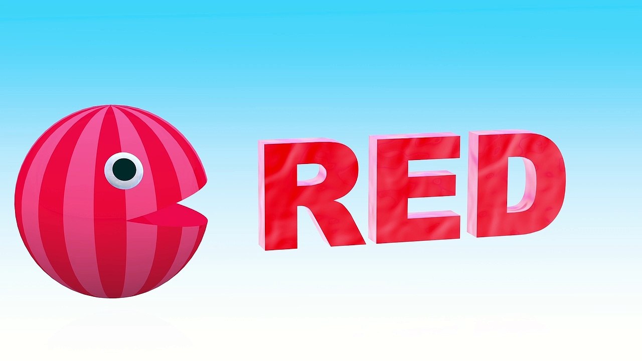 Learn Colors with Pacman watermelon|Learn colors with Pac-man eating ...