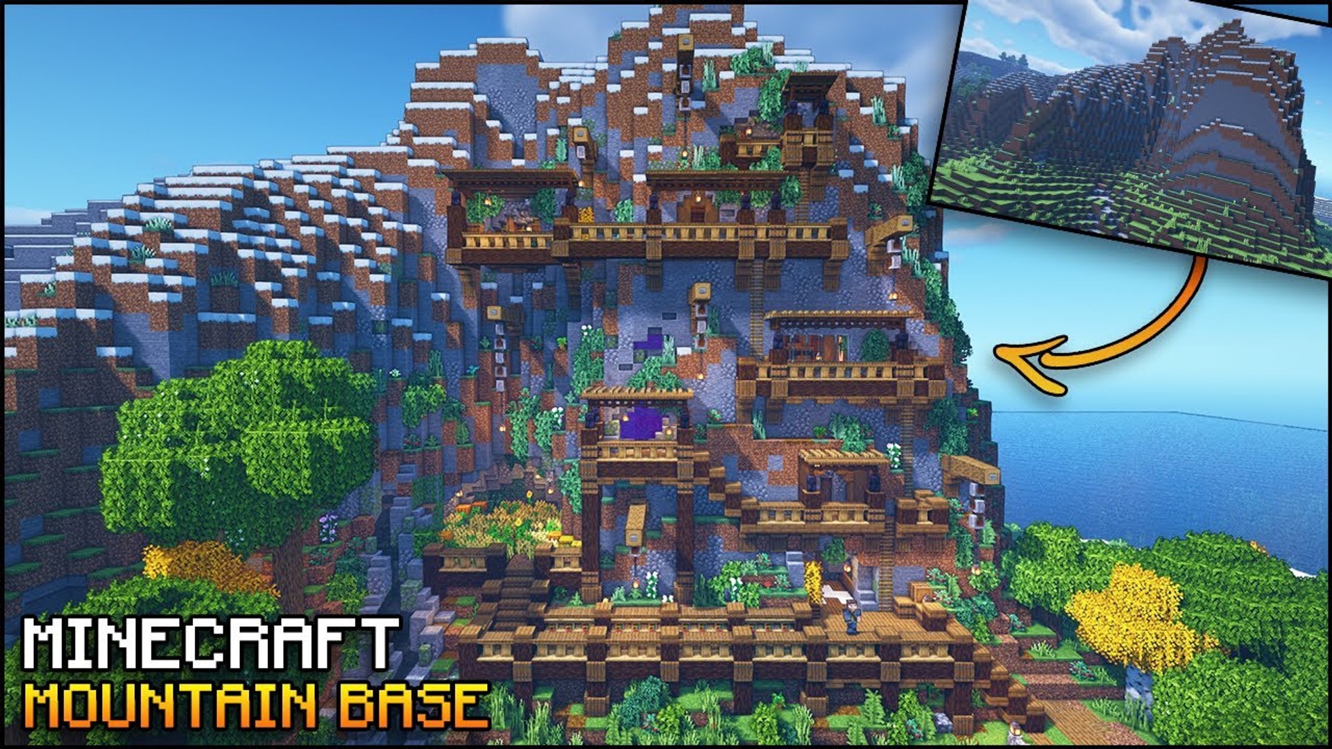 Minecraft Mountain Side House