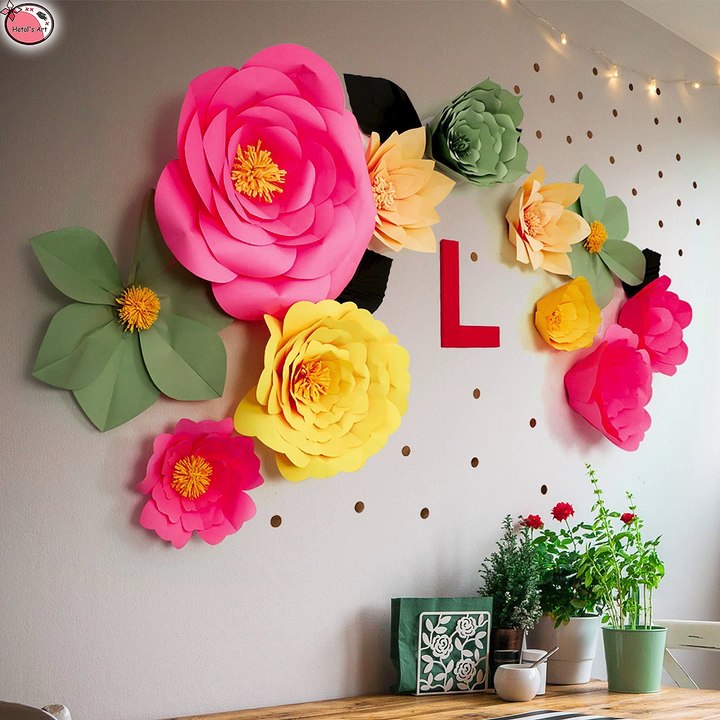 How to make an Easy Paper Craft - Big Flower Craft - video Dailymotion