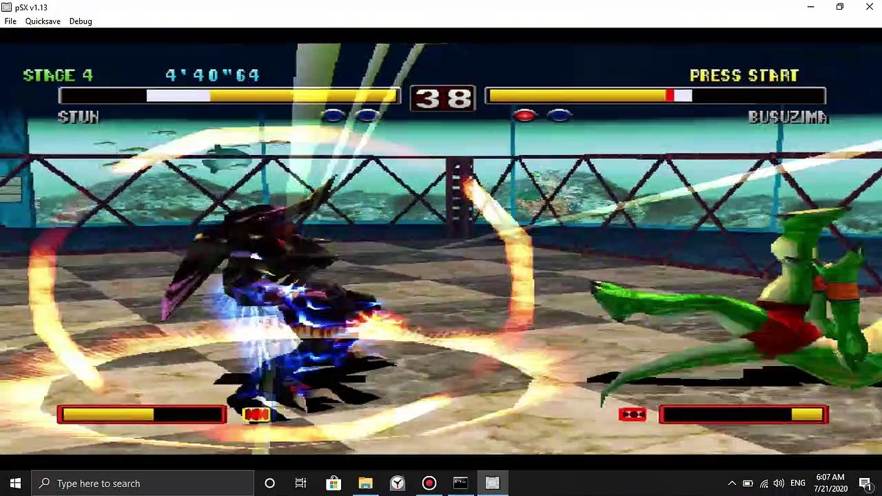 Stun(The Insect) defeats Busuzima(The Chameleon) (#1) - Bloody Roar 2 ...