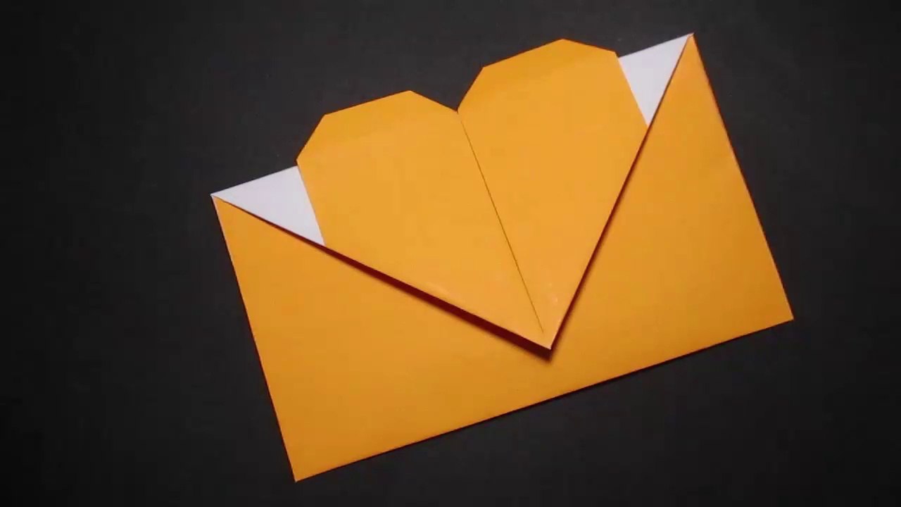 Heart Shaped Envelope Origami | How to Make Easy Origami Heart Envelope ...