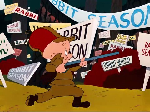 Elmer Fudd And Bugs Bunny Rabbit Season
